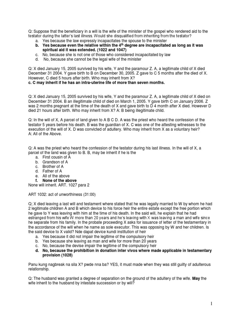 Padoru Padoru Pdf Will And Testament Intestacy