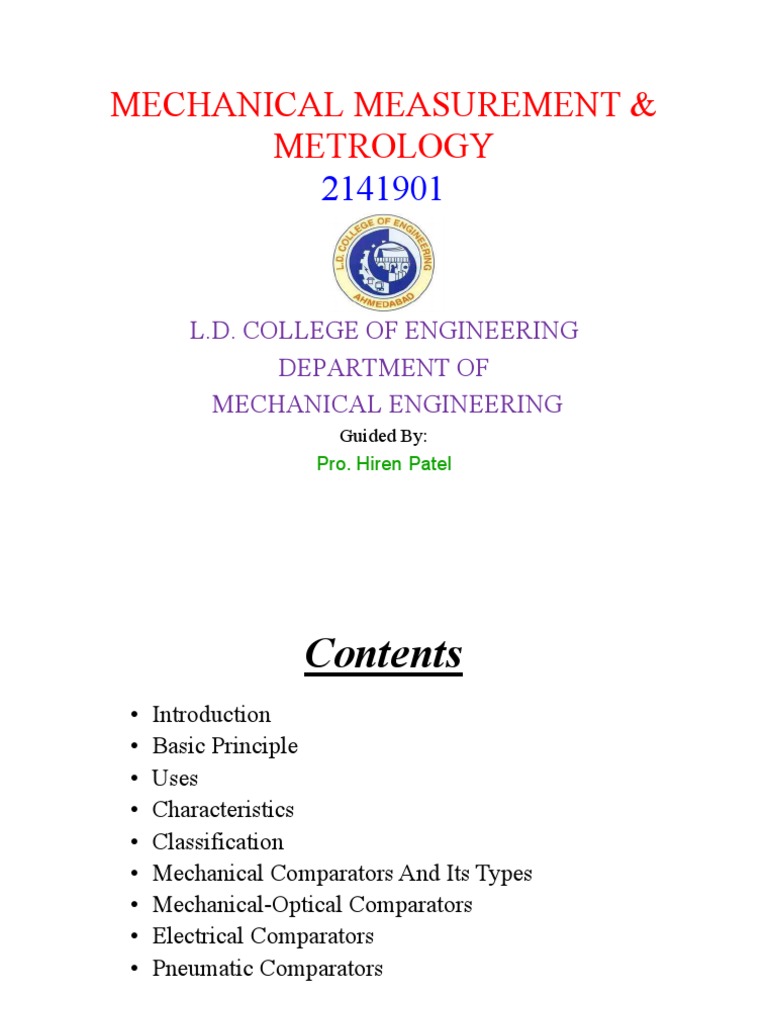 Measurement and Metro-Logy | PDF | Measurement | Metrology