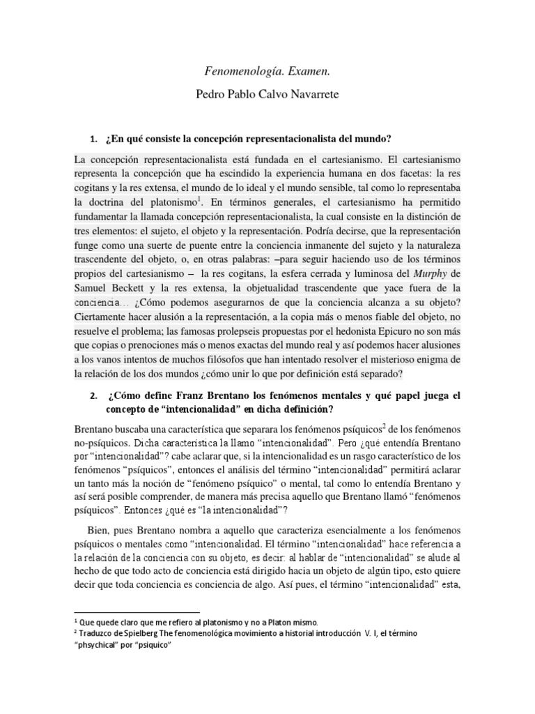 Intencionalidad y Fenomenología | PDF | Edmund Husserl | Martin Heidegger
