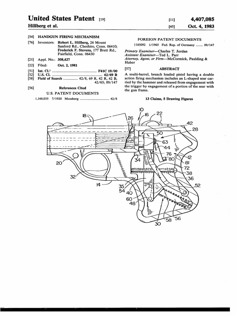 Toy Derringer Handgun Firing Mechanism PDF | PDF | Trigger (Firearms ...