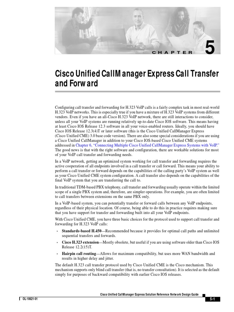 Cisco Unified Callmanager Express Call Transfer and Forward | PDF | Voice Over Ip | Session ...