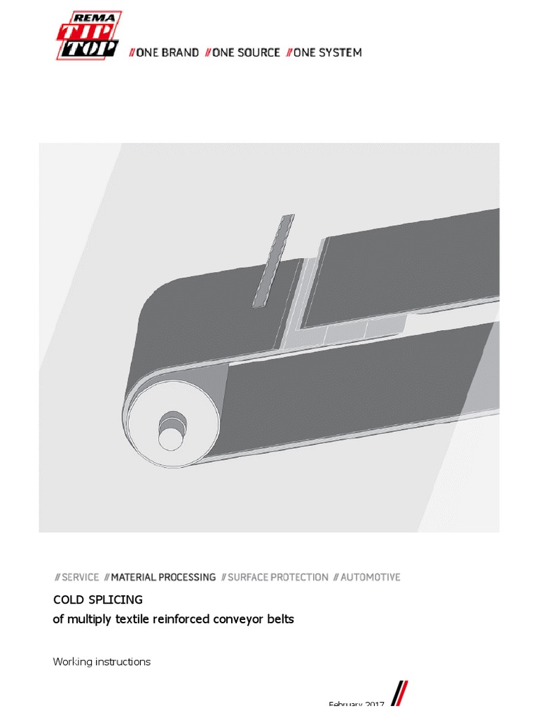 Textile Reinforced - Cold Splice - Final 14 MRCH 2018 | PDF | Belt ...