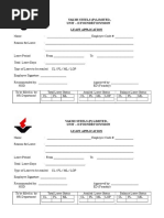 GDS Leave Application Form | PDF