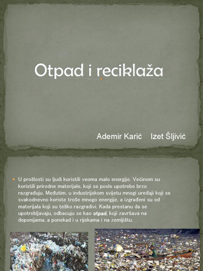Otpad I Reciklaza | PDF
