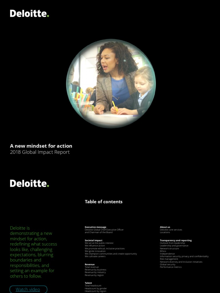 Deloitte 2018 - Global Impact Report | PDF | Innovation | Human Trafficking