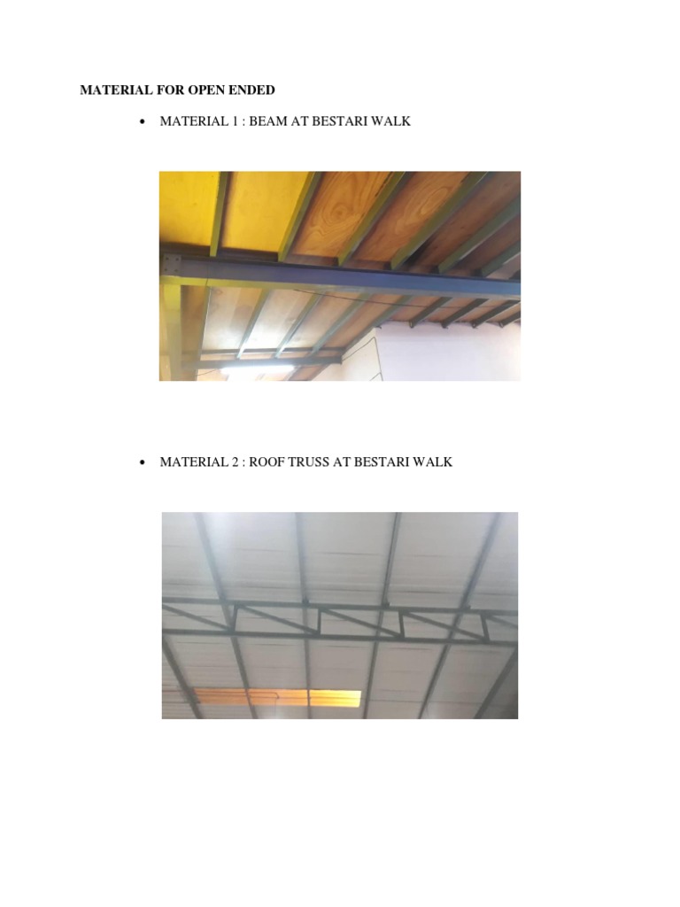 Material For Open Ended | PDF | Structural Engineering | Architectural ...