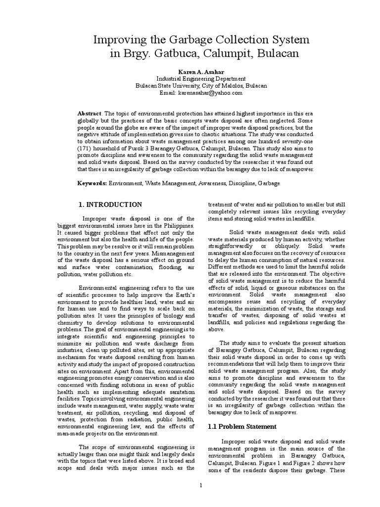 Environmental Engineering | PDF | Waste Management | Municipal Solid Waste