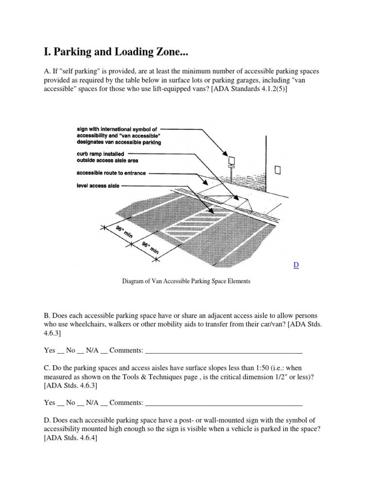 ADA Checklist | PDF | Accessibility | Americans With Disabilities Act ...