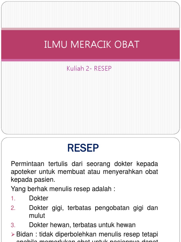Ilmu Meracik Obat p2 | PDF