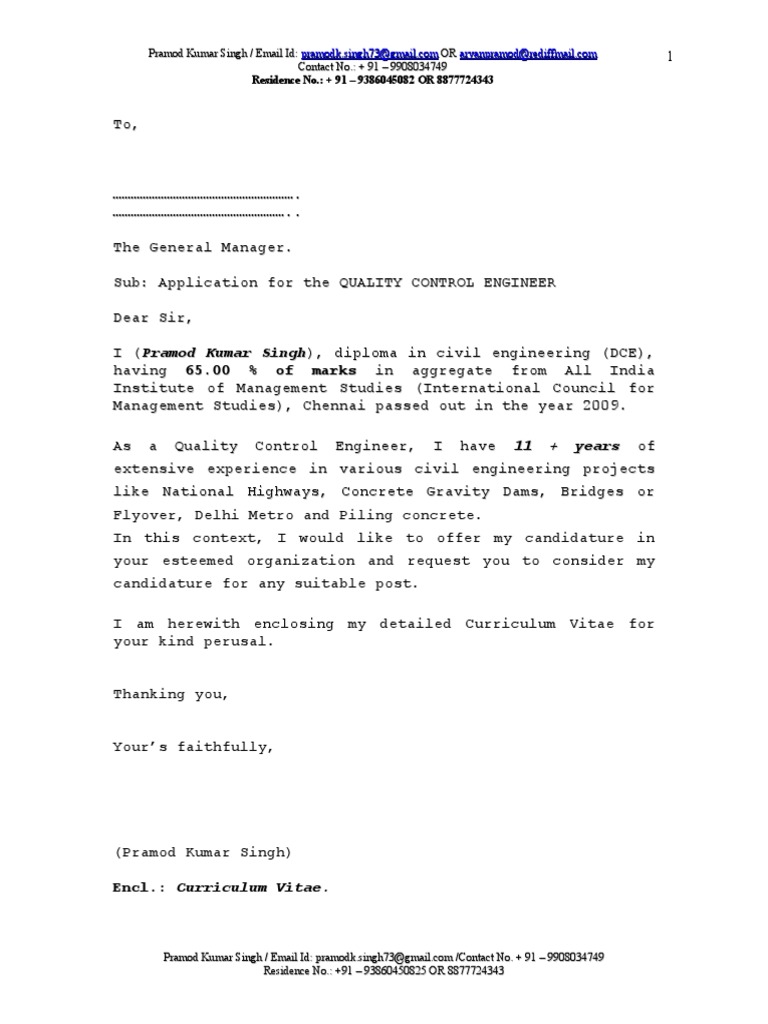 Resume Pramod 18 Sep | PDF | Concrete | Construction Aggregate