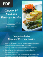 Sequence of Service | PDF | Menu | Restaurants