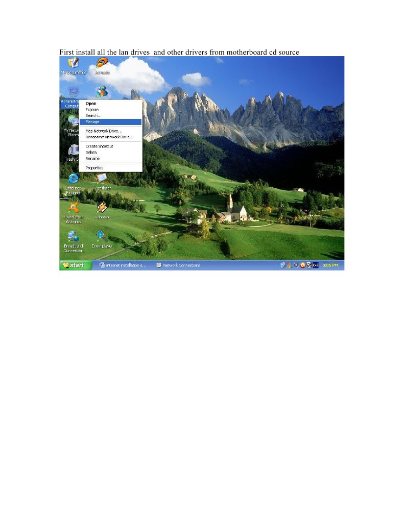 Internet Installation Scren Shots | PDF
