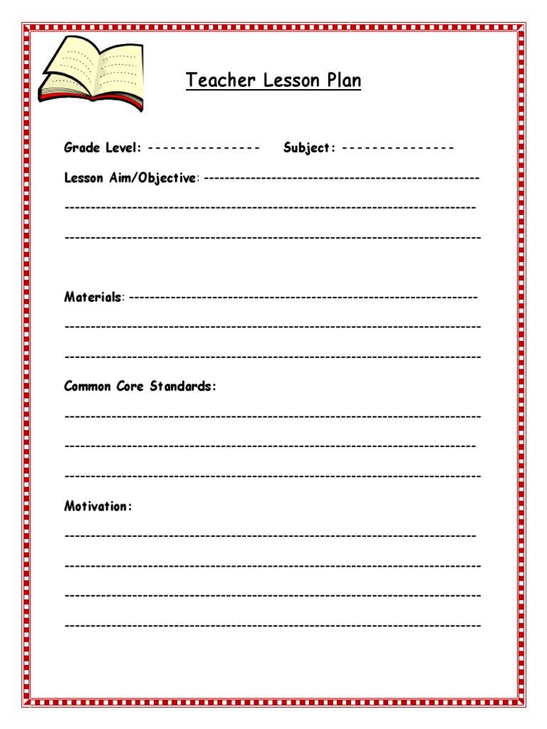 Lesson Plan Template | PDF | Teaching | Behaviorism