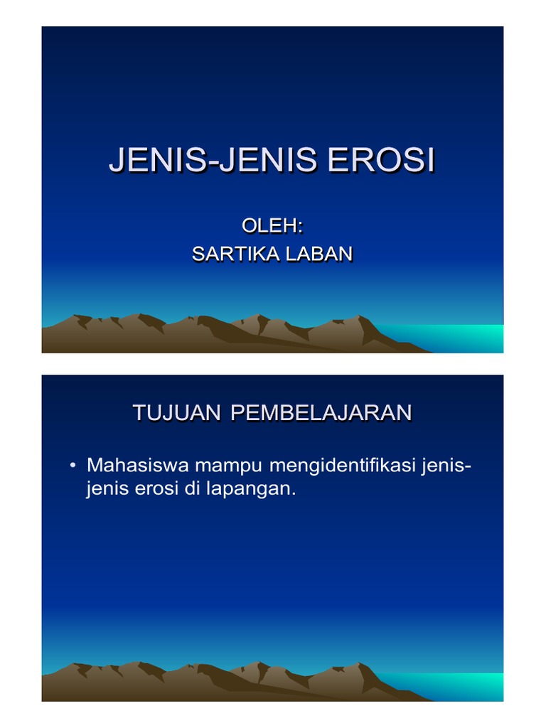 Jenis Erosi PDF | PDF | Ilmu Sosial | Seni