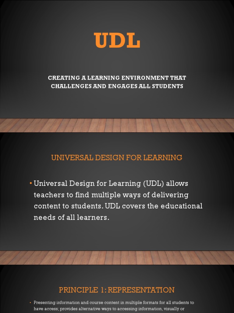 Udl Powerpoint Slide | PDF | Educational Assessment | Learning