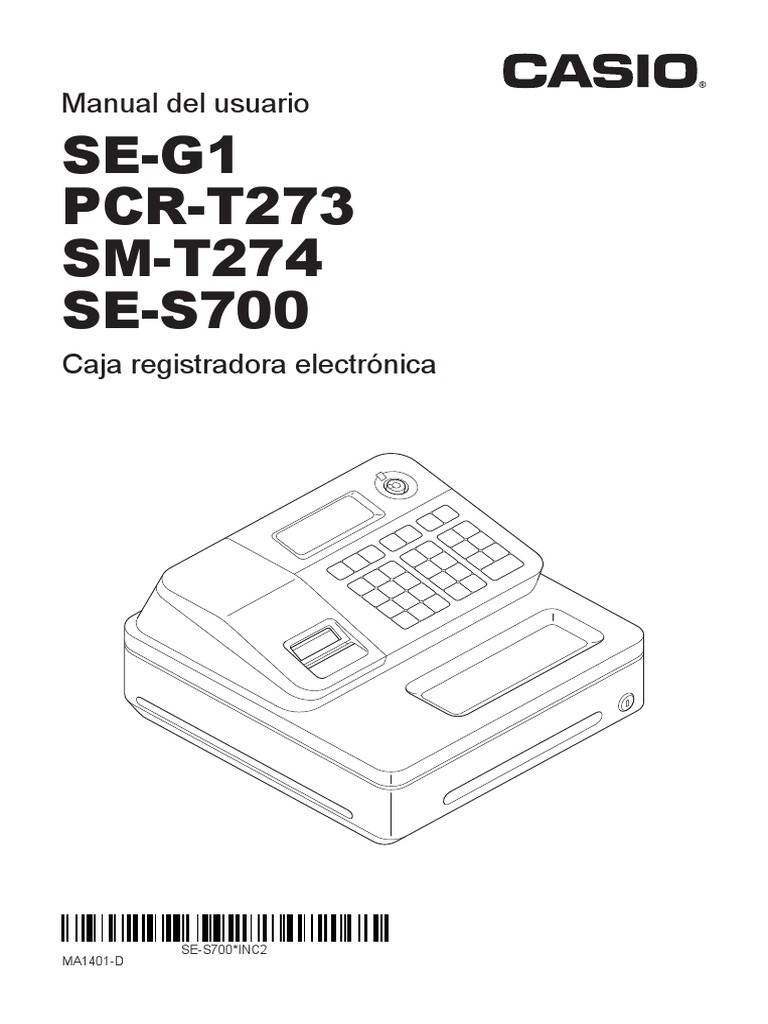 Manual Casio Pcr-t273 | PDF | Enchufes y tomas de corriente alterna ...