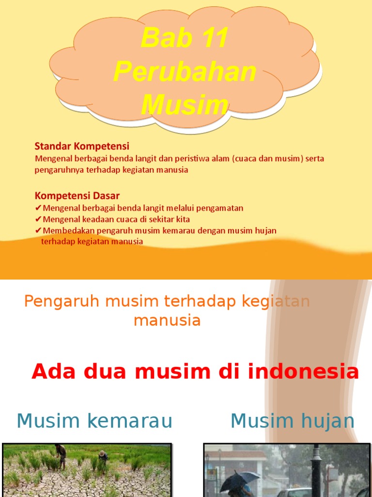 BAB XI Perubahan Musim | PDF | Sains & Matematika