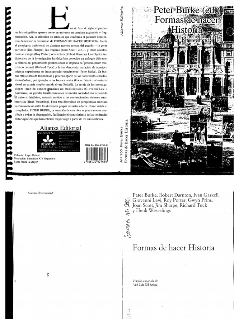 Burke, Peter - Formas de Hacer Historia PDF | PDF
