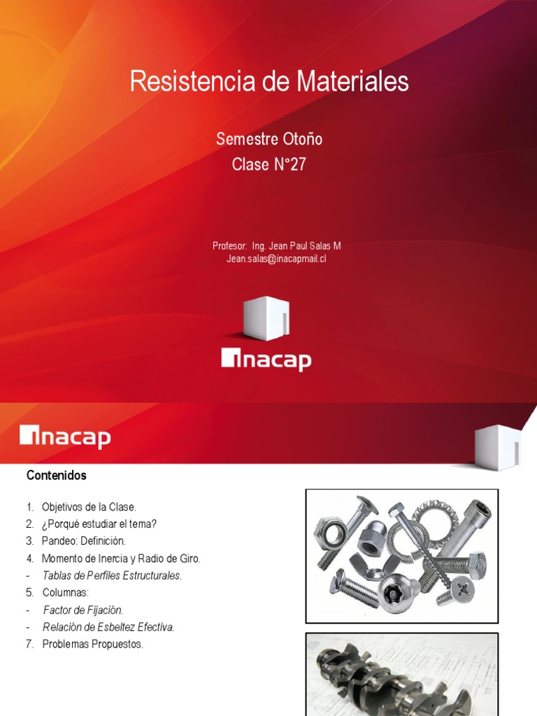 Resitencia de Materiales | PDF | Pandeo | Ingeniería mecánica
