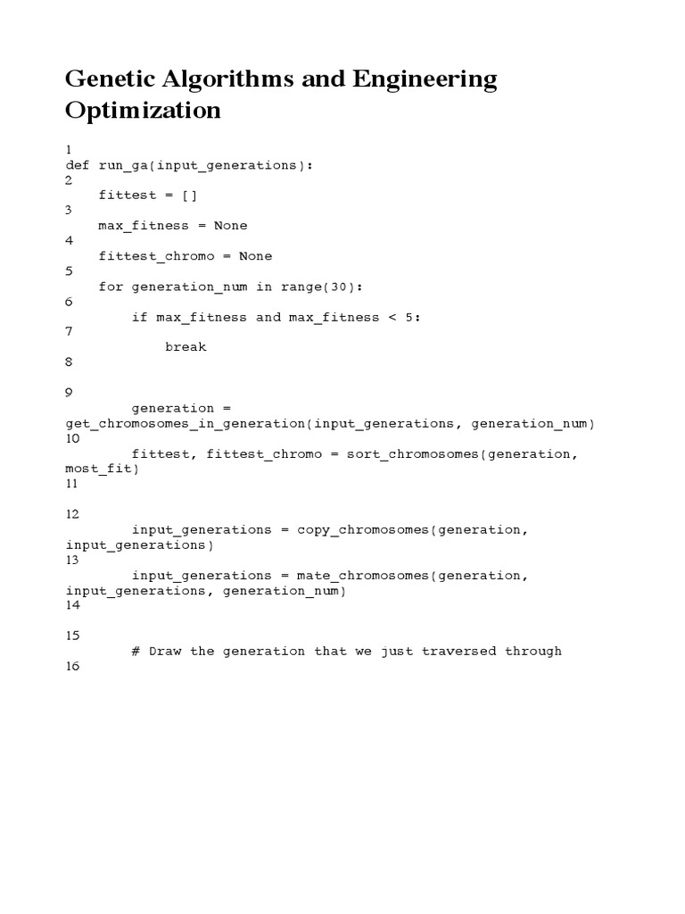 Genetic Algorithms and Engineering Optimization | PDF