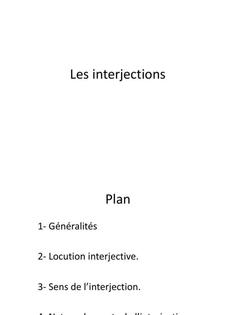 Guide des Interjections en Français | PDF | Arts du langage et discipline