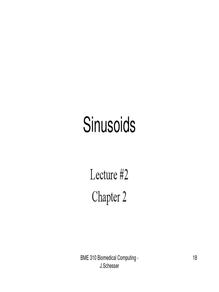 Sinusoids Lecture | PDF | Sine | Phase (Waves)