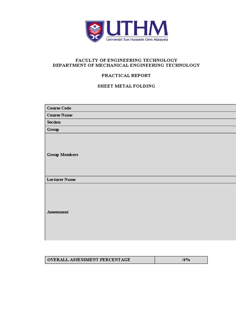 Practical Report (Folding Machine) | PDF | Sheet Metal | Numerical Control