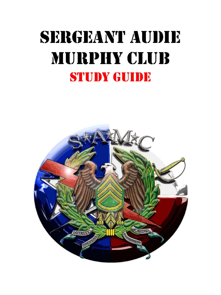 Audie Murphy Club Study Guide | PDF | Non Commissioned Officer ...