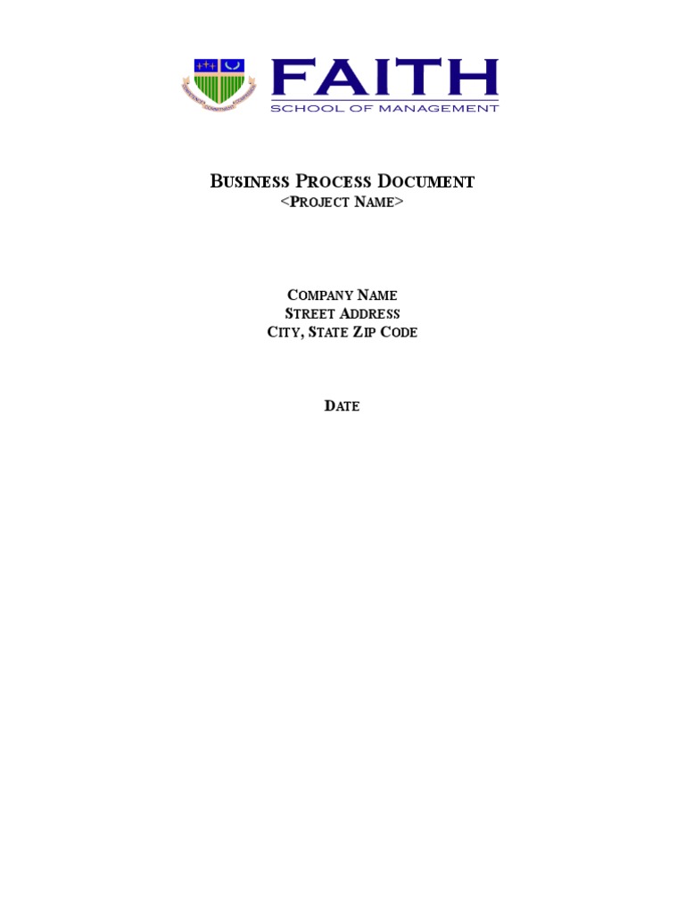 Process Document Template | PDF | Business Process | Internal Control