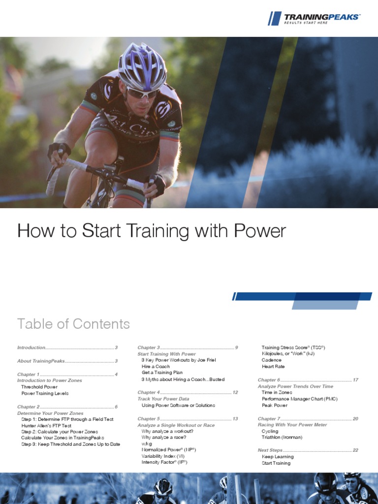 TrainingPeaks How To Start Training With Power Ebook PDF | PDF ...