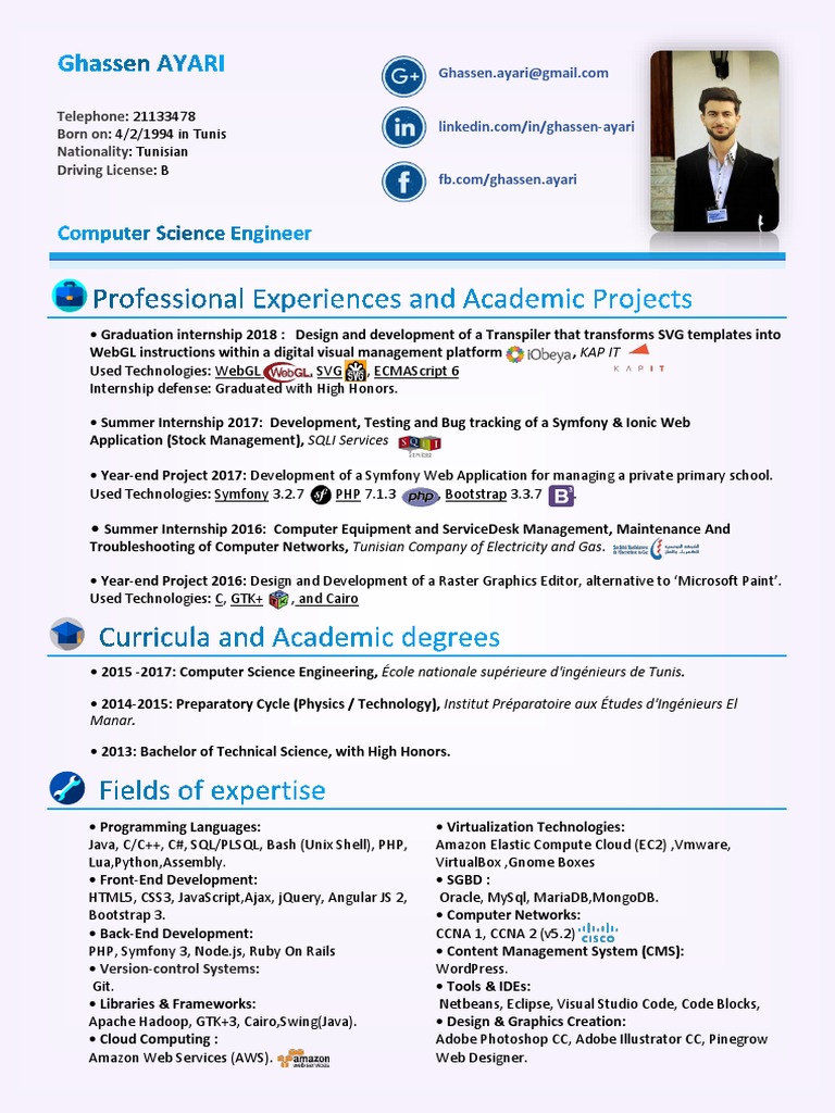 Curriculum Vitae | PDF | Net Beans | Applications & Software