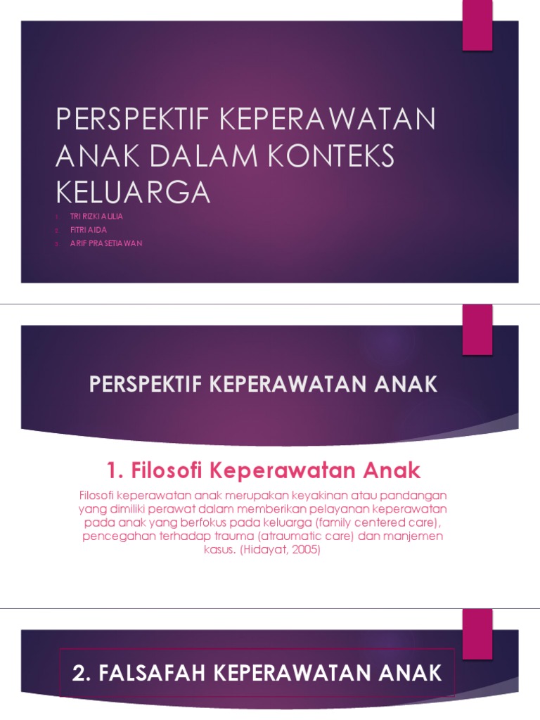 Perspektif Keperawatan Anak Dalam Konteks Keluarga | PDF