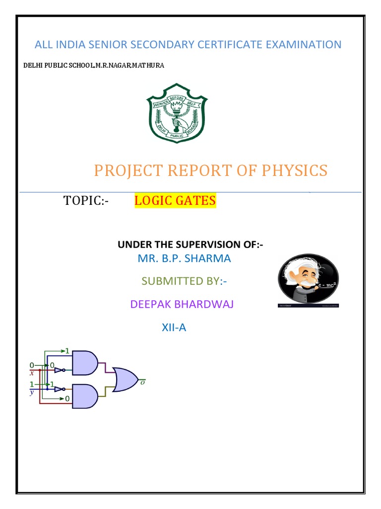 Project Report of Physics: All India Senior Secondary Certificate ...