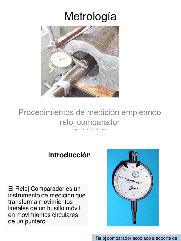Metrologia-Uso de Comparadores.pdf | Reloj | Medición