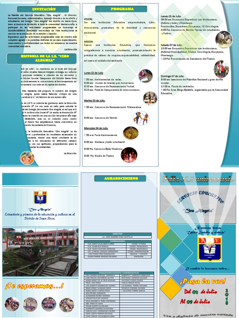 Triptico Ok | PDF | Educación Secundaria | Modificación de comportamiento