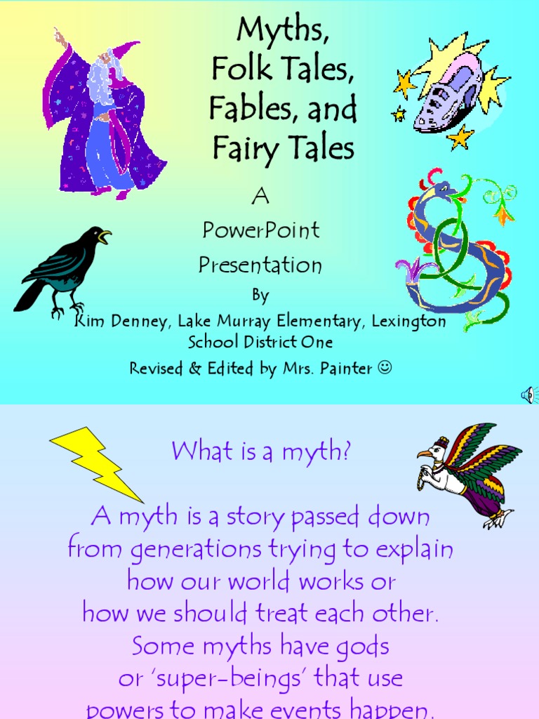 Folklore PPT Fables Myths Folktales Fairytales | Download Free PDF ...