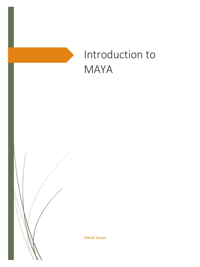 Introduction To Maya | Download Free PDF | Vertex (Geometry) | Menu ...