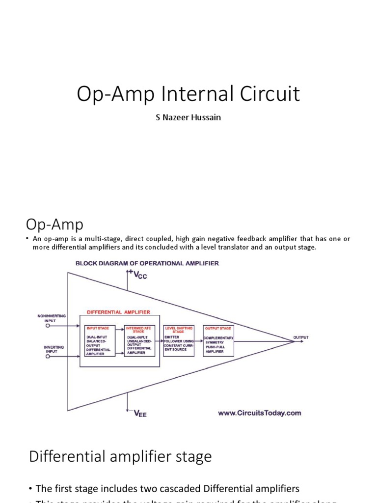 Op-Amp Internal Circuit | PDF | Operational Amplifier | Amplifier
