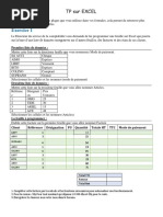 2 - Serie D'exercices Excel | PDF | Feuille de calcul | Microsoft Excel