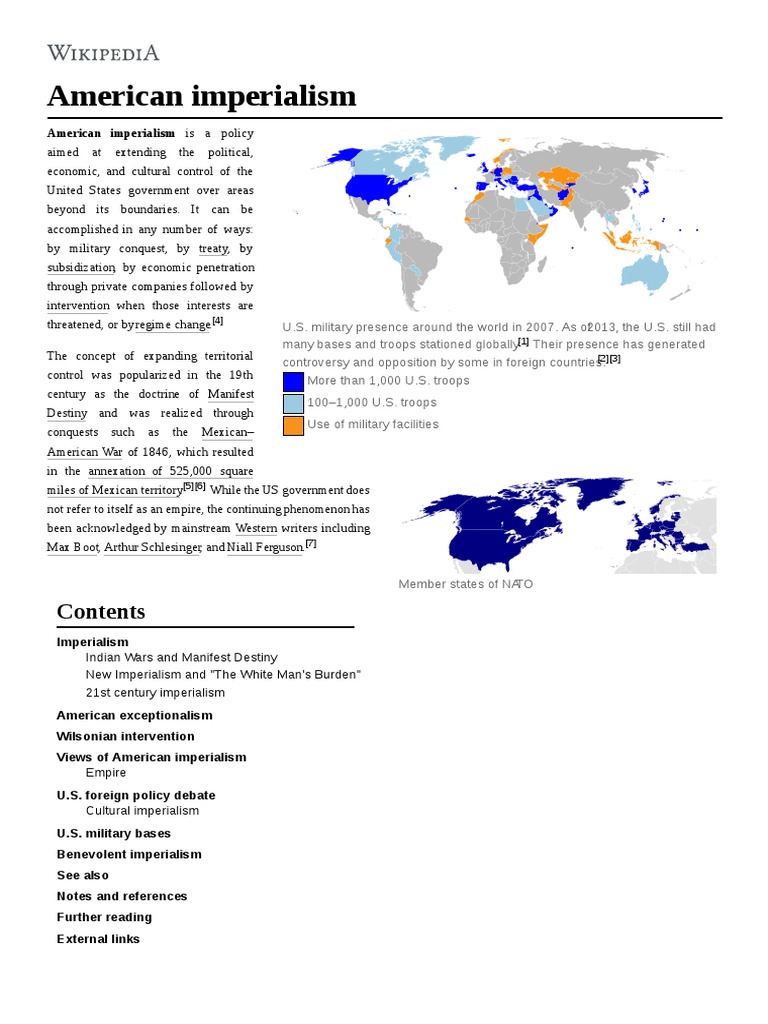 American Imperialism | Imperialism | The United States