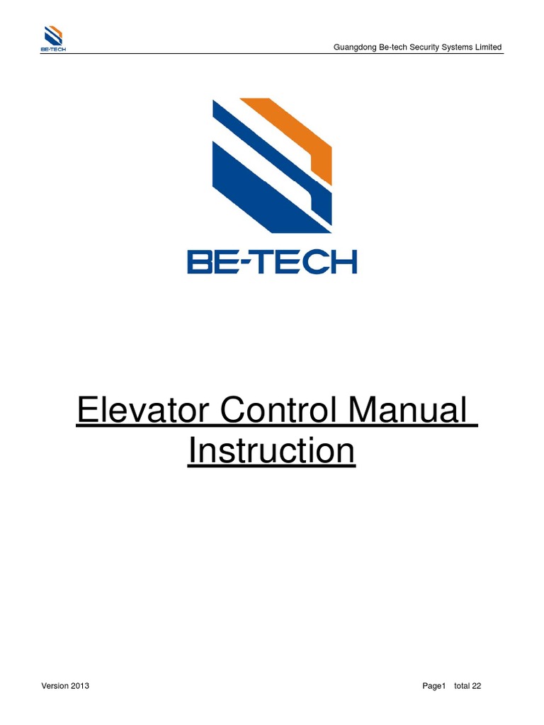 Manual-RFID Elevator Controller Manual Instruction | PDF | Elevator | Switch