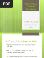 Appelbaum Criteria for Patient Capacity | PDF | Dementia | Medical ...