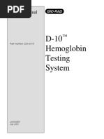 K151321 Bio-Rad D100 Variant | PDF | Glycated Hemoglobin | Hematology