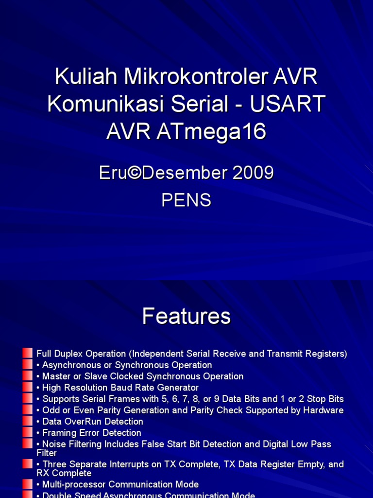 Komunikasi Serial AVR | PDF
