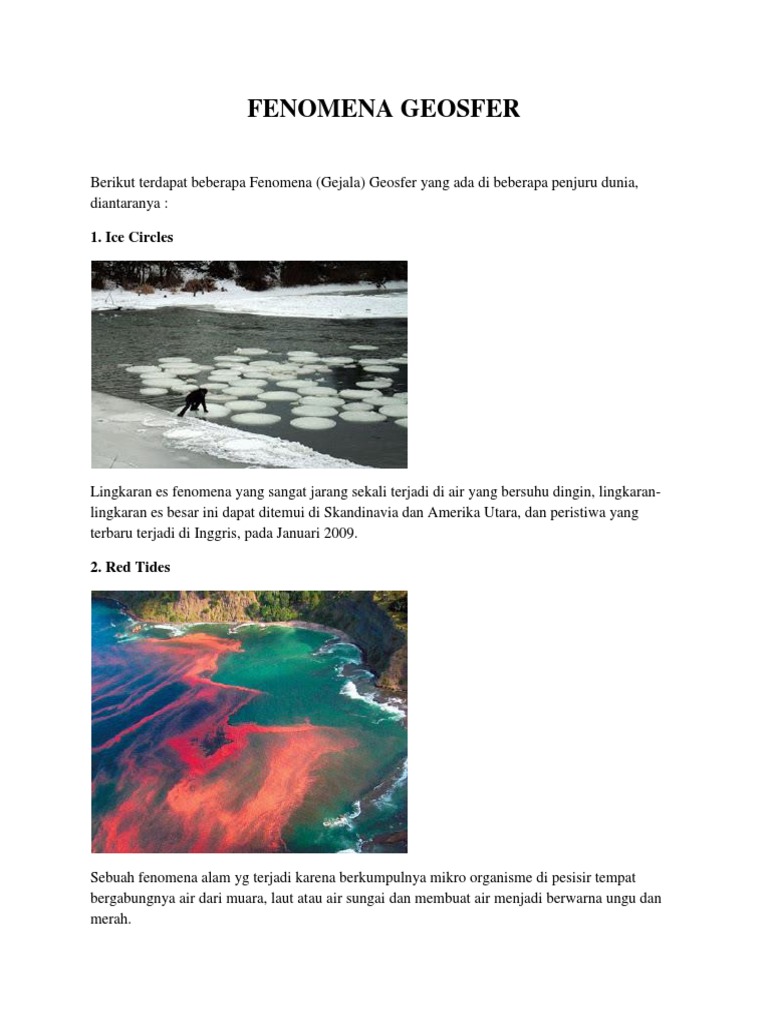 Fenomena Alam Geosfer | PDF