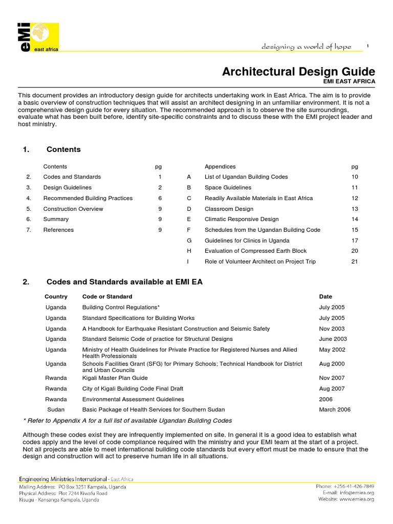eMiEA Architectural Design Guide | PDF | Roof | Wall