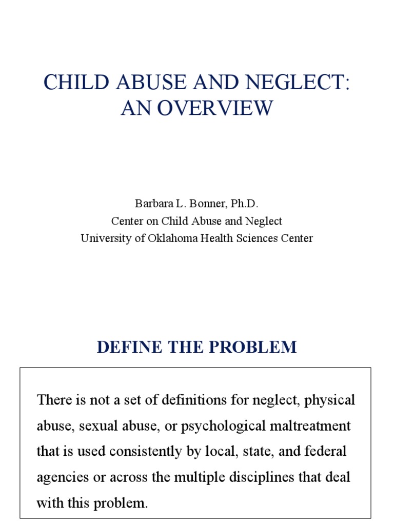 Overview of Child Abuse and Neglect | PDF | Child Neglect | Child Abuse