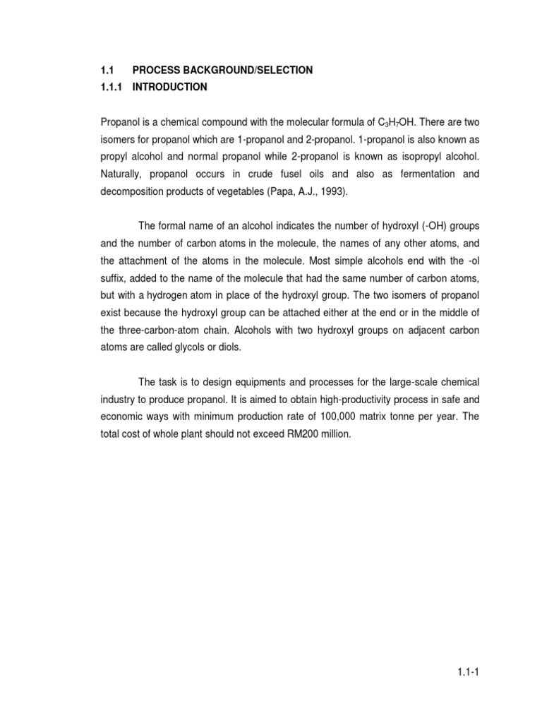 Dehydration of 1-Propanol Products | PDF | Alkene | Hydrogenation