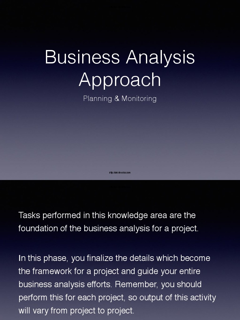 Plan BA Approach | PDF | Business Analysis | Governance