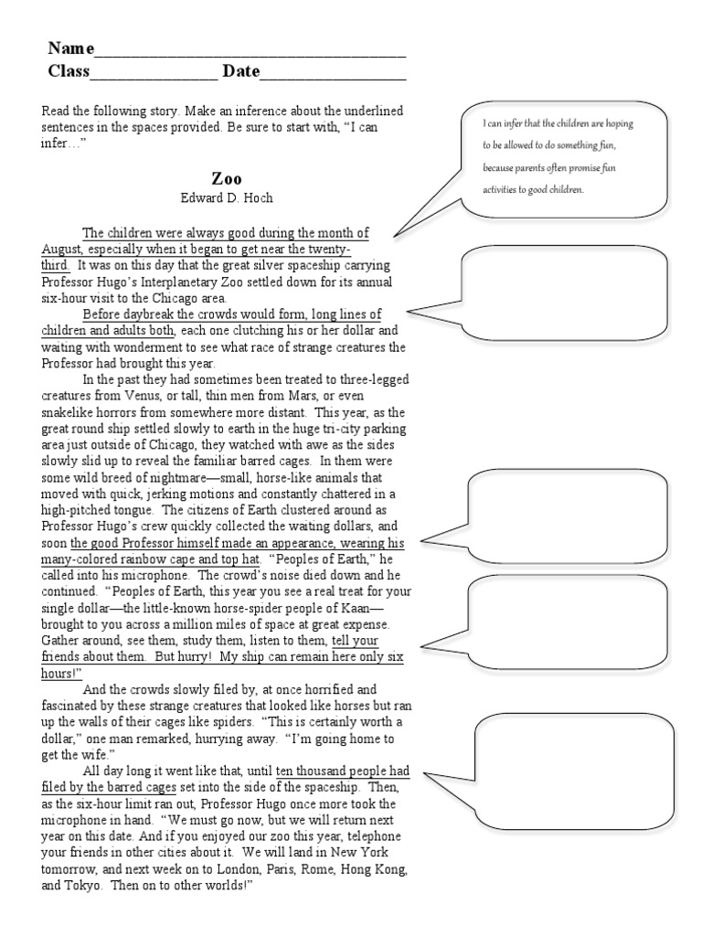 Professor Hugo's Interplanetary Zoo | PDF